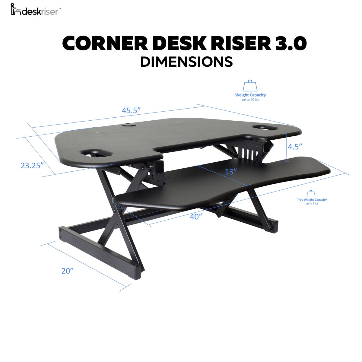 Corner Standing Desk | DeskRiser
