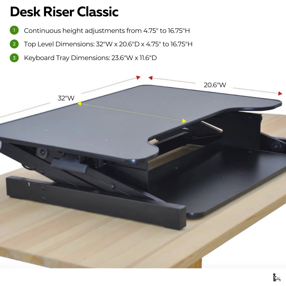 Desk Riser Classic | Best Standing Desk at DeskRiser.com