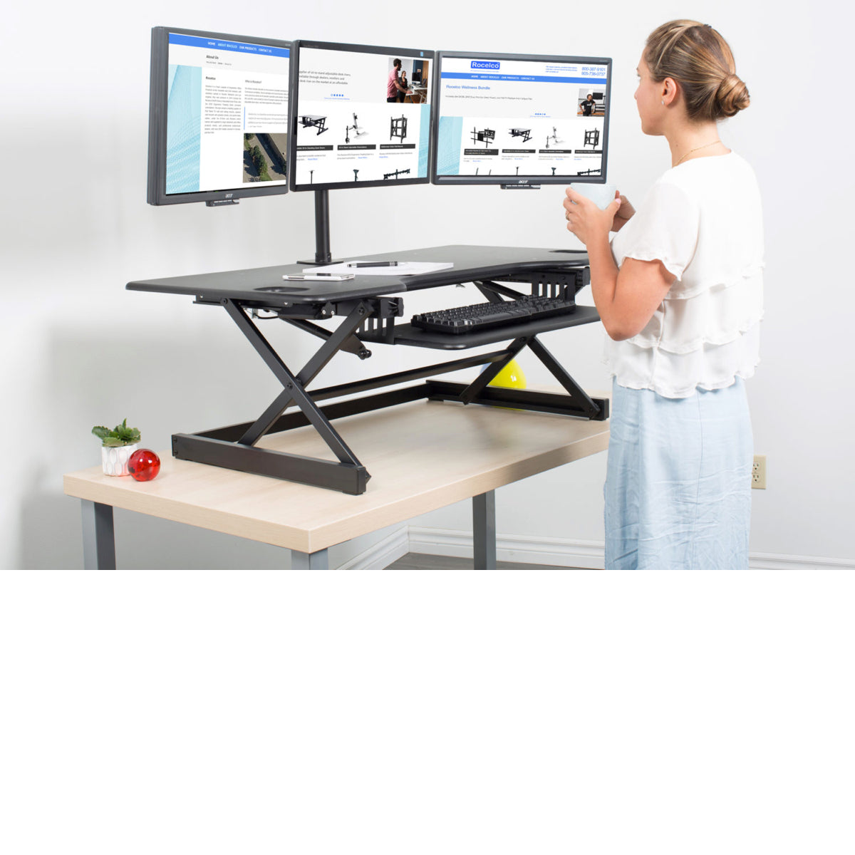 Desk Riser Extra Grande | 46 inch Wide Large Standing Desk