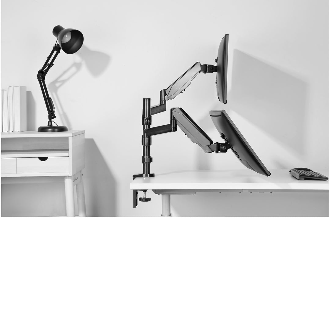Elevator Dual Monitor Arms | On Sale at DeskRiser.com